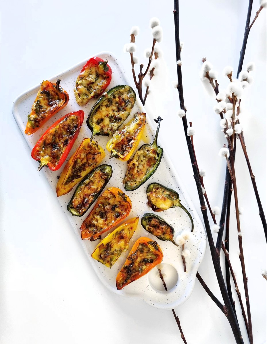 Cheesy peppers – Vegetarian – Andreea Cooks